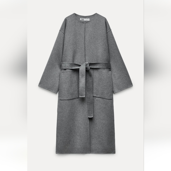 Zara | Jackets & Coats | Zara Double Faced Wool Blend Coat Zw Collection | Poshmark
